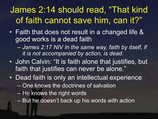100207 How To Live Your Faith 10 Faith Works James 2 14 26 | PPTX