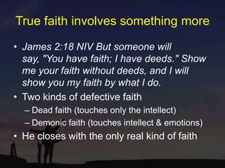 100207 How To Live Your Faith 10 Faith Works James 2 14 26 | PPTX
