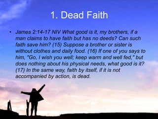 100207 How To Live Your Faith 10 Faith Works James 2 14 26 | PPTX