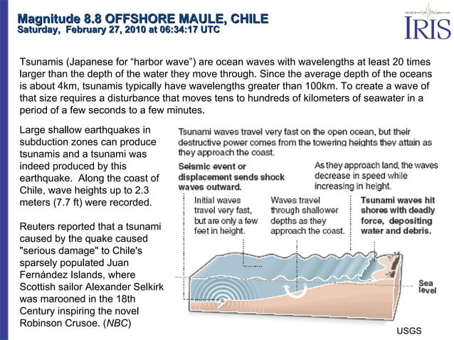Magnitude 8.8 OFFSHORE MAULE, CHILE | PPT