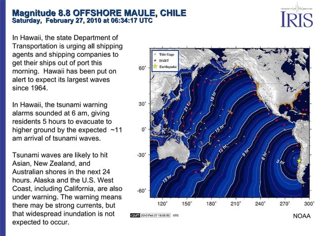 Magnitude 8.8 OFFSHORE MAULE, CHILE | PPT