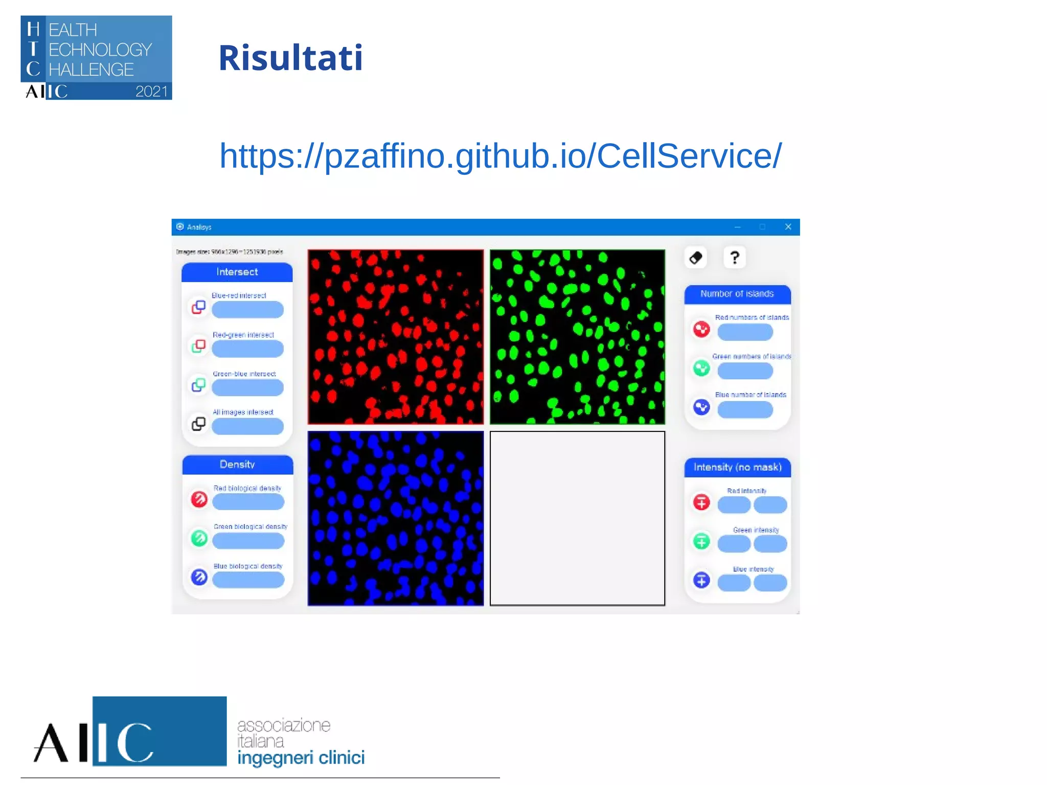 CELLSERVICE, UN SOFTWARE OPEN SOURCE PER L’ANALISI DI IMMAGINI DI ...