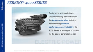 Data sheet engine Perkins 4000 series TAG | PPTX