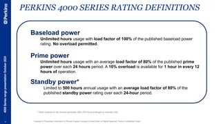 Data sheet engine Perkins 4000 series TAG | PPTX