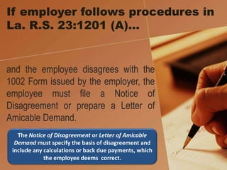 Louisiana Workers Compensation - the 1002 Process | PPTX