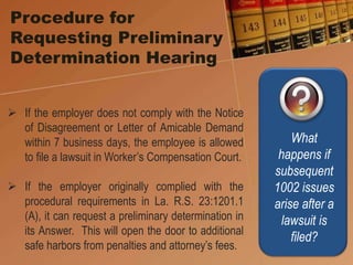 Louisiana Workers Compensation - the 1002 Process | PPTX