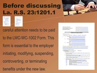 Louisiana Workers Compensation - the 1002 Process | PPTX