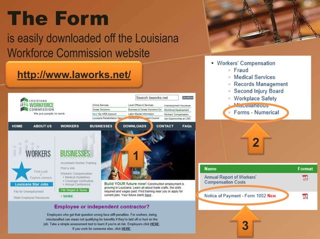 Louisiana Workers Compensation - the 1002 Process | PPTX