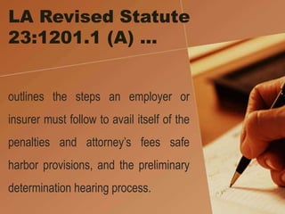 Louisiana Workers Compensation - the 1002 Process | PPTX