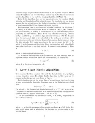 Firefly Algorithm, Levy Flights and Global Optimization | PDF