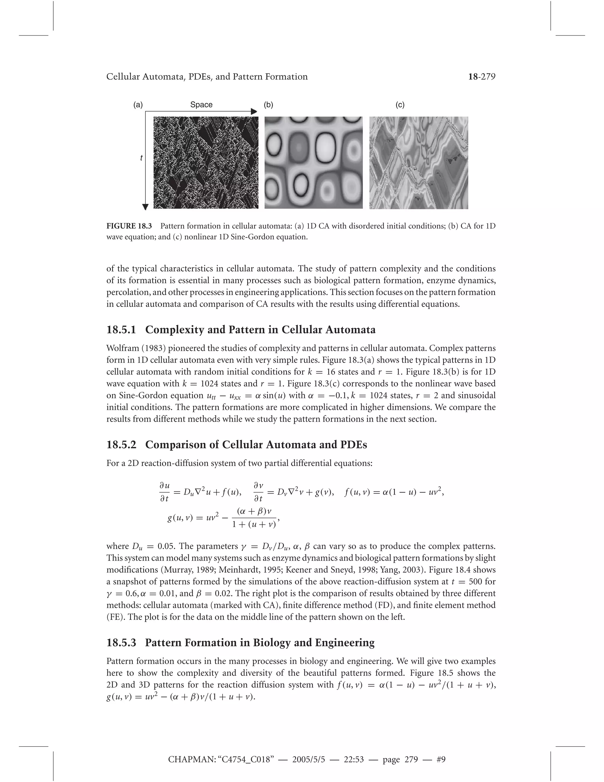 Cellular Automata, PDEs and Pattern Formation | PDF