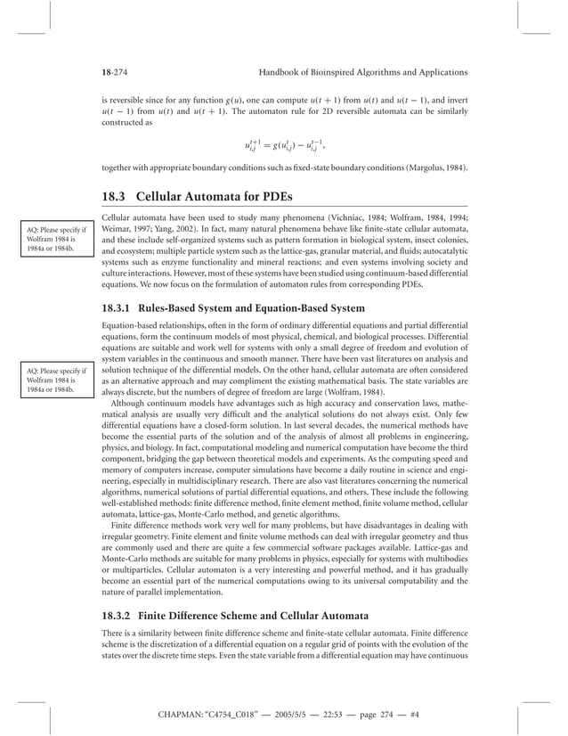 Cellular Automata, PDEs and Pattern Formation | PDF