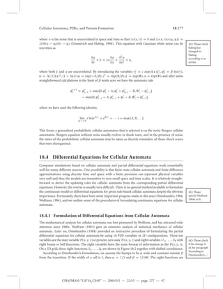 Cellular Automata, PDEs and Pattern Formation | PDF