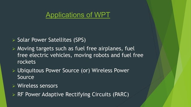 WIRELESS POWER TRANSMISSION USING MICROWAVE | PPTX