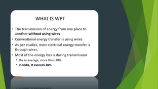 WIRELESS POWER TRANSMISSION USING MICROWAVE | PPTX
