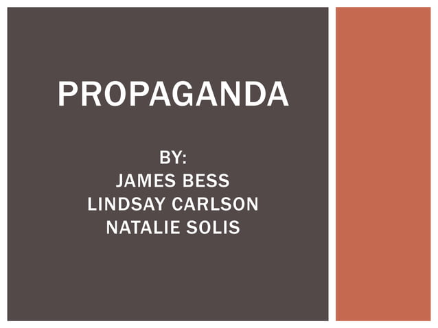 Propaganda Power Point | PPTX