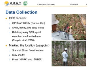 Using global positioning system (GPS) technology for tree marking in a ...