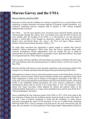 The Marcus Garvey and UNIA Papers Project-A UCLA African Studies Center ...