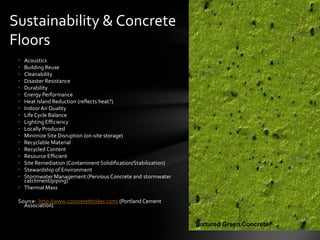 Exposed Concrete Floors | PPTX