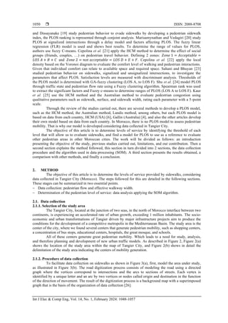 Pedestrian level of service for sidewalks in Tangier City | PDF