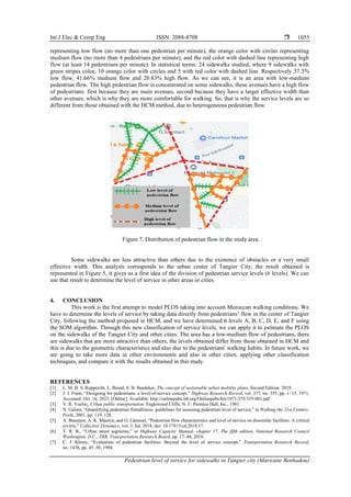 Pedestrian level of service for sidewalks in Tangier City | PDF