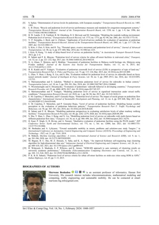 Pedestrian level of service for sidewalks in Tangier City | PDF