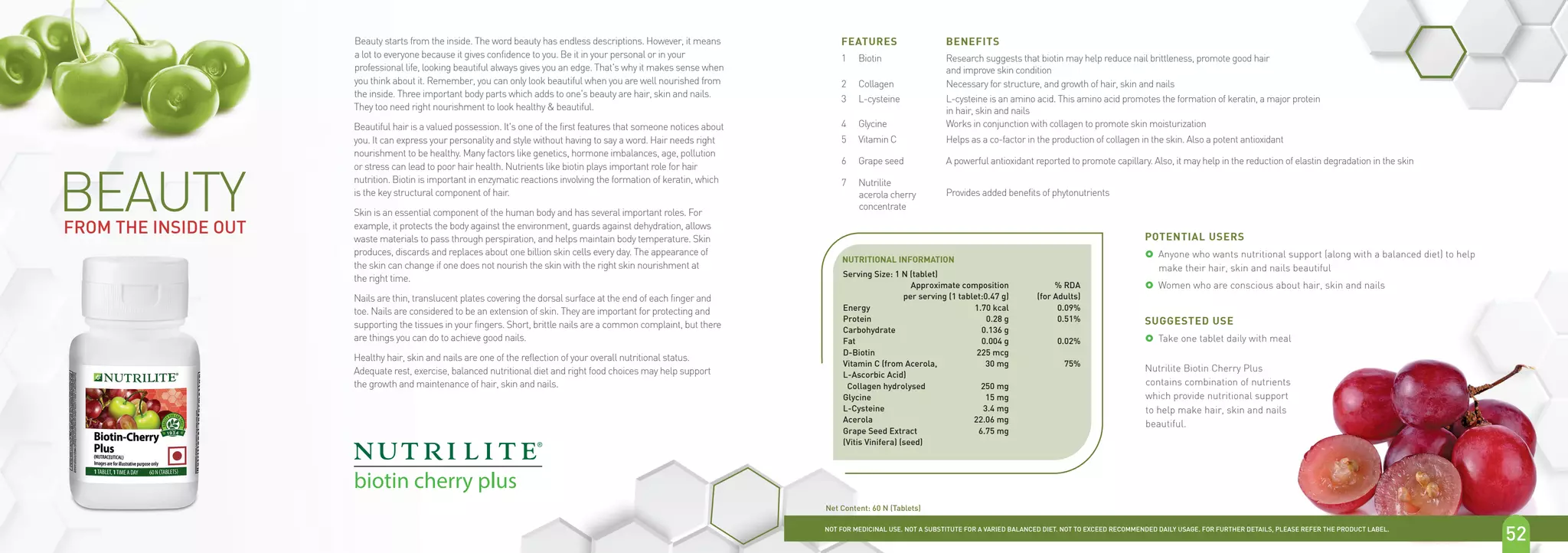Nutrilite product catalogue abo 4754411 amway products | PDF