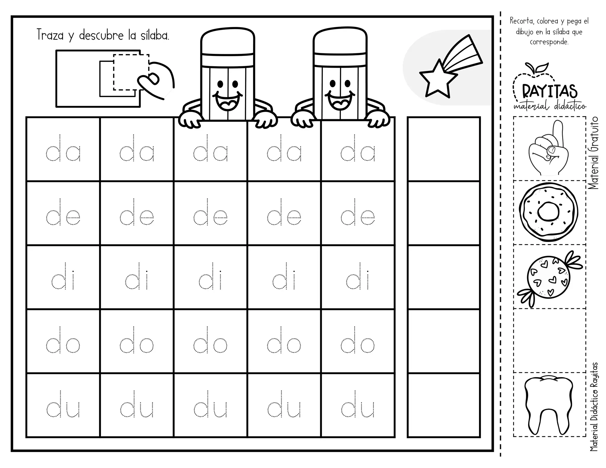 ejercicios de Trazo de silabas que mejoran la escritura y lectura | PPT ...