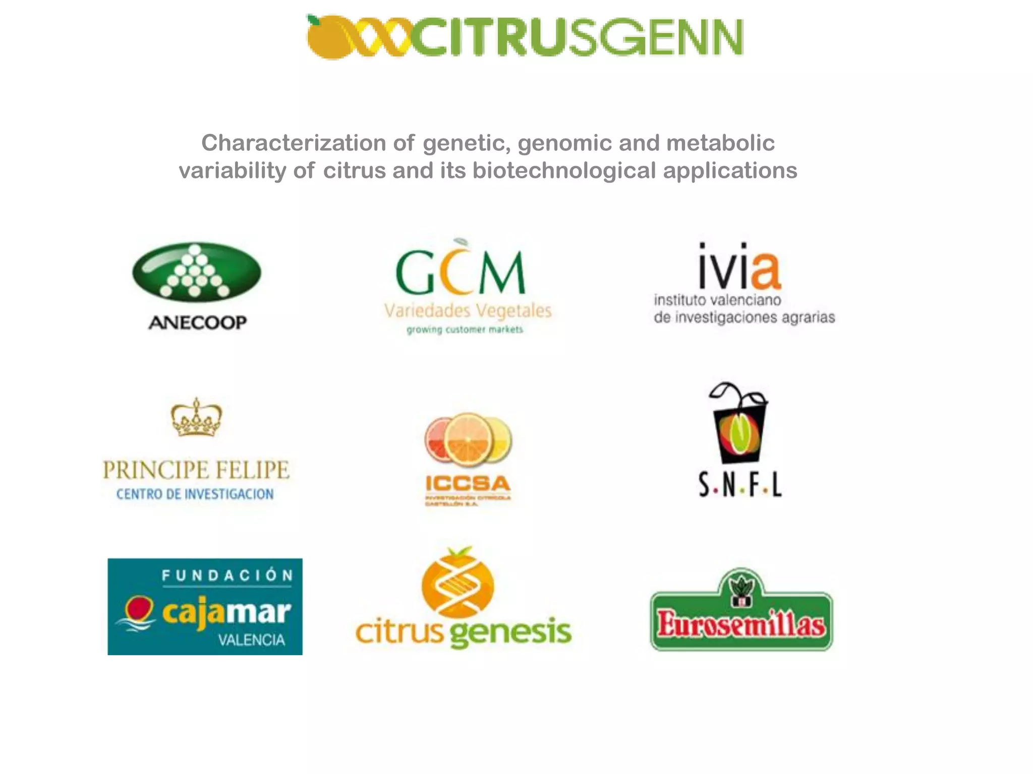 Manuel Talon / Citriculture innovations in the post-genomic era | PDF ...