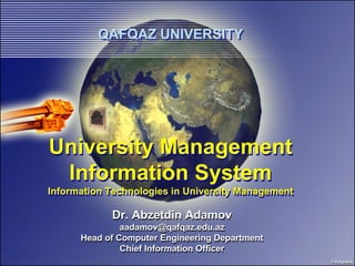 University Management Information System | PDF