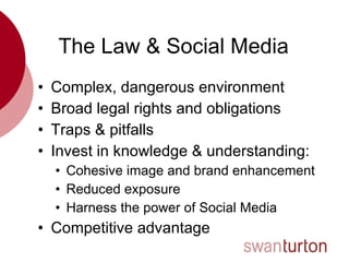 Social Media and the Law - by Tom Cowling | PPT