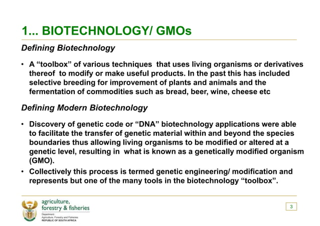 GMO pros and cons and future perspectives | PPT