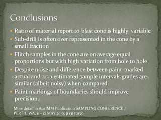 100510 mpm blasthole_sampling_experiments | PPTX