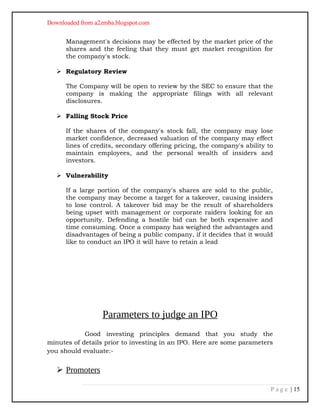 100510165 21050379-ipo-project-report | PDF