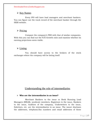 100510165 21050379-ipo-project-report | PDF
