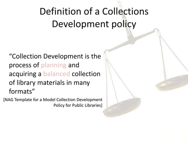 Collection Development policies | PPTX