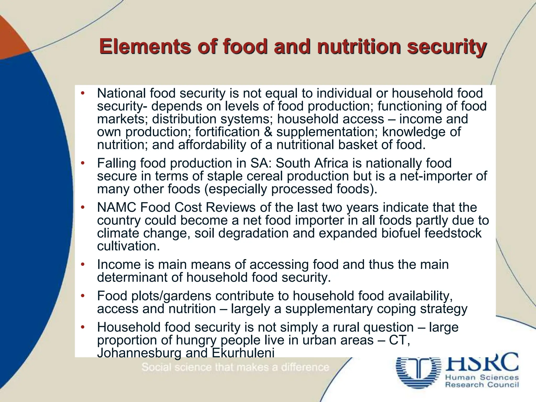 Food Insecurity -Hunger:Household Food Plots | PPT
