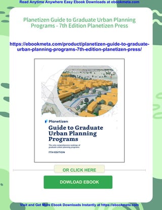 Planetizen Guide to Graduate Urban Planning Programs - 7th Edition ...