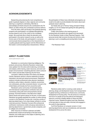 Planetizen Guide to Graduate Urban Planning Programs - 7th Edition ...