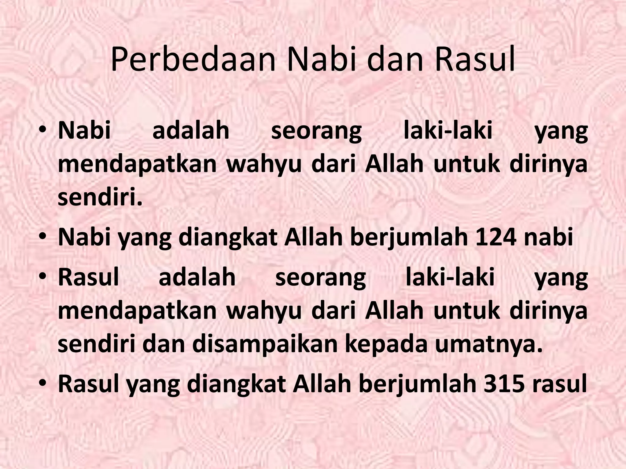IMAN KEPADA ROSUL ALLAH | PPT
