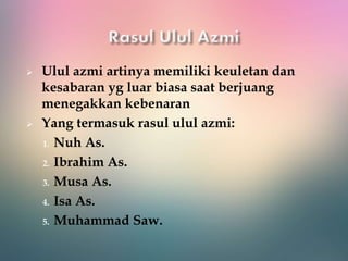 IMAN KEPADA ROSUL ALLAH | PPT