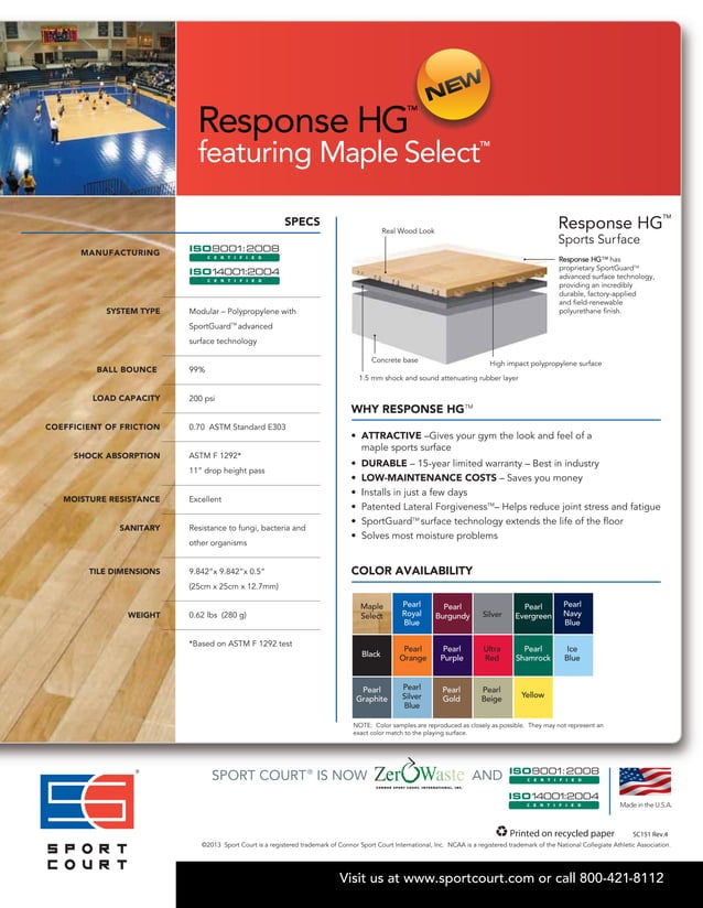 Maple Select Information Sheet | PDF