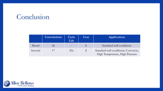 METHODS FOR IMPROVING ARTIFICIAL LIFT CYCLE WITH HYDROFORMED BELLOWS | PPTX