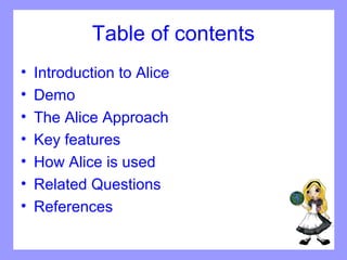 Alice Software | PPT