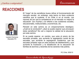 Mapas y semáforos SIMCE: ¿Clarifican o estigmatizan? | PPT