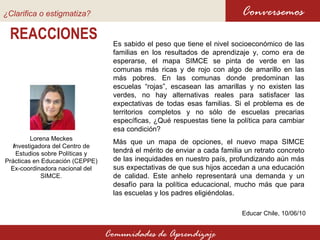 Mapas y semáforos SIMCE: ¿Clarifican o estigmatizan? | PPT