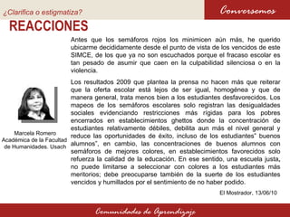 Mapas y semáforos SIMCE: ¿Clarifican o estigmatizan? | PPT