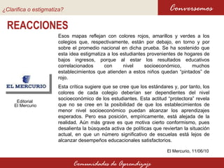 Mapas y semáforos SIMCE: ¿Clarifican o estigmatizan? | PPT