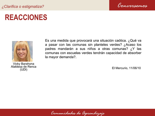 Mapas y semáforos SIMCE: ¿Clarifican o estigmatizan? | PPT