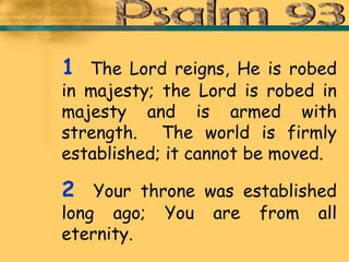 100627 Our Awesome God - Psalm 93 | PPTX